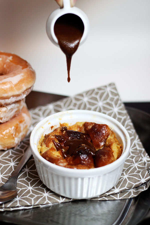 Krispy Kreme Bread Pudding with Bourbon Sauce – Taryn Williford