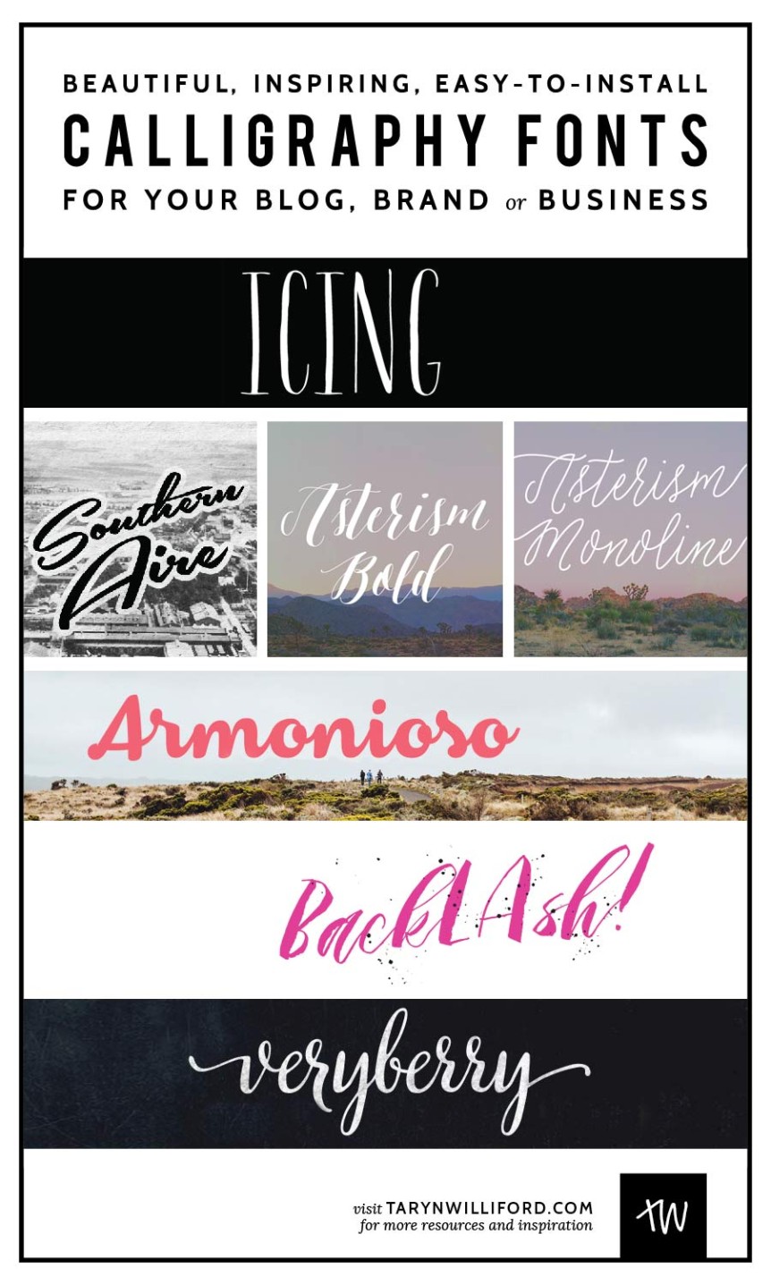 Even More Awesome Calligraphy Fonts – Taryn Williford